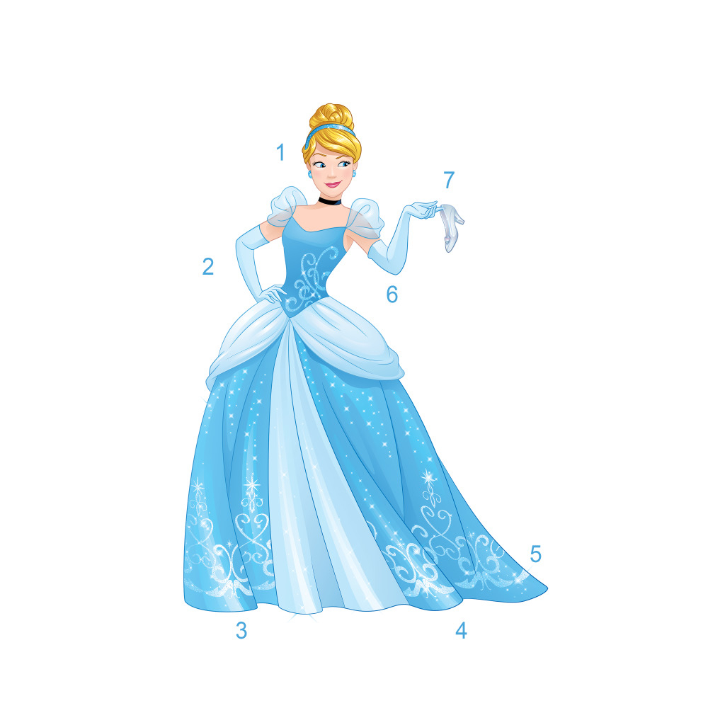 Askepott #2 wallsticker → Fra kun 307.3 kr!